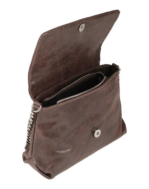 MARC ELLIS Leather Cross-body Bag With Chain Strap