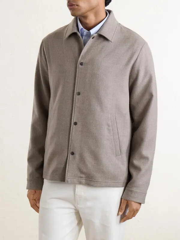 Kiton Felted Wool-blend Blouson Jacket