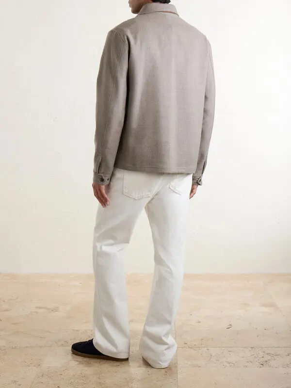 Kiton Felted Wool-blend Blouson Jacket