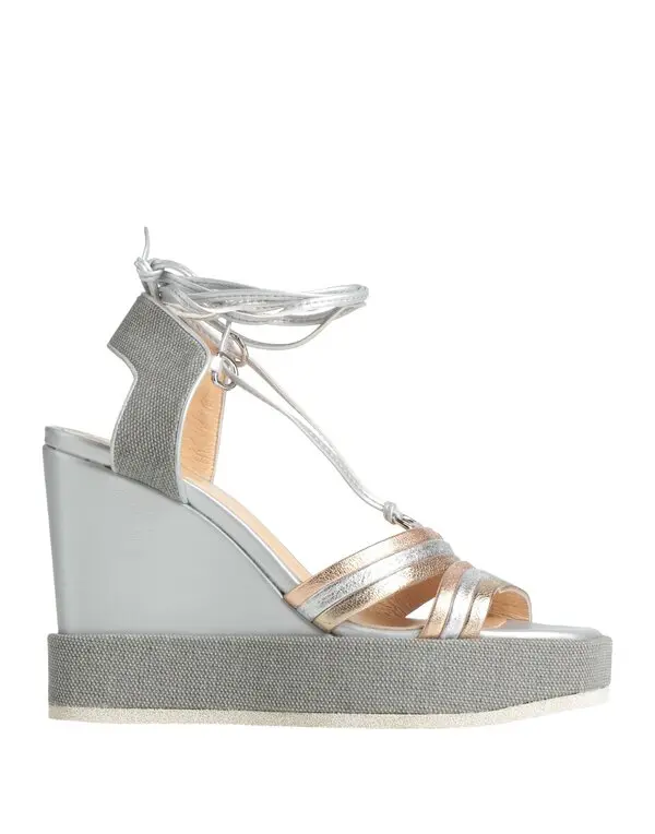 APEPAZZA Metallic Wedge Sandals