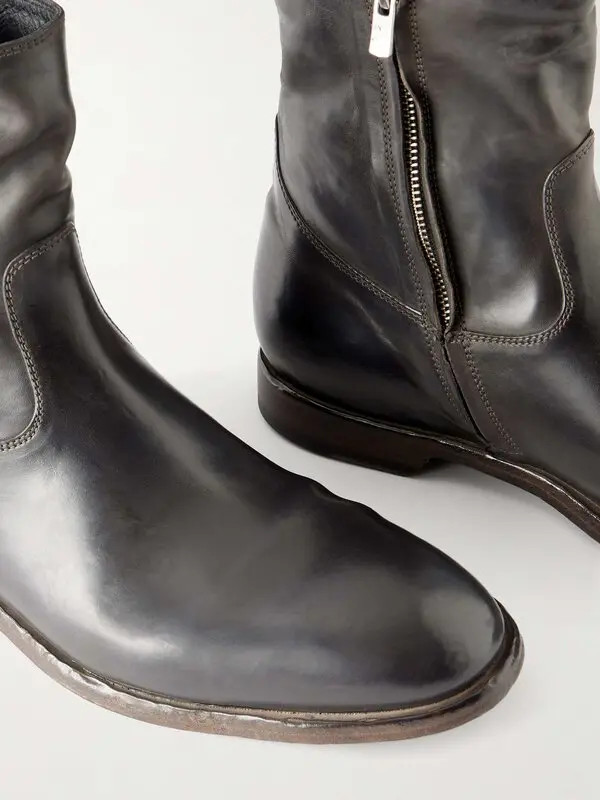 Officine Creative Leather Biker Boots