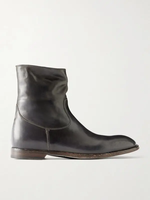 Officine Creative Leather Biker Boots