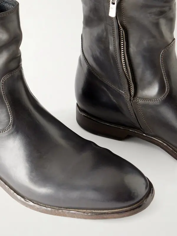 Officine Creative Leather Biker Boots