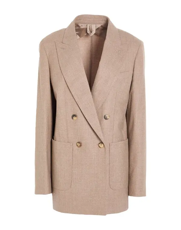 Max Mara Blazer Light Brown Size Cashmere, Elastane