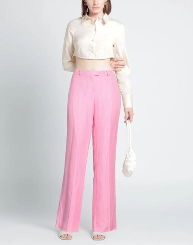 Etro Linen And Silk Wide Leg Tailored Pants