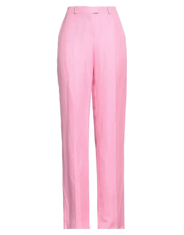 Etro Linen And Silk Wide Leg Tailored Pants