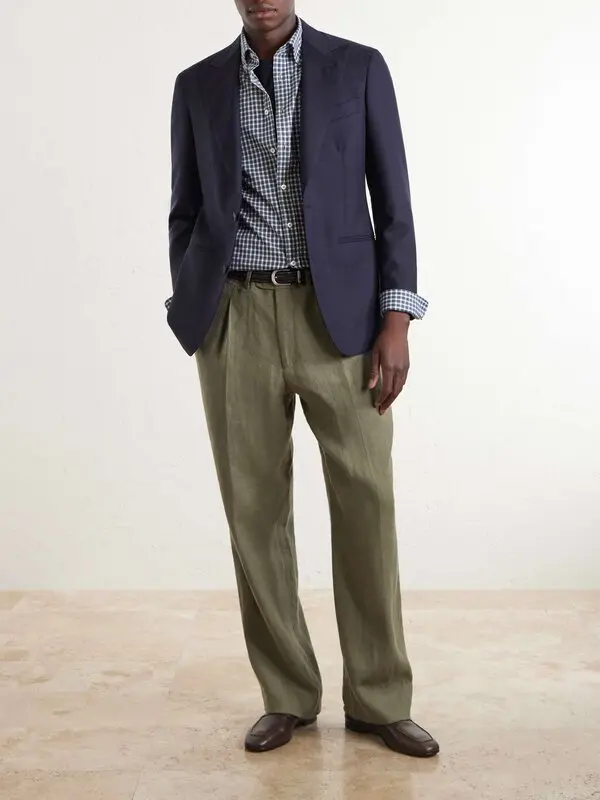 Canali Checked Cotton-flannel Shirt