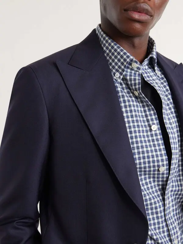 Canali Checked Cotton-flannel Shirt