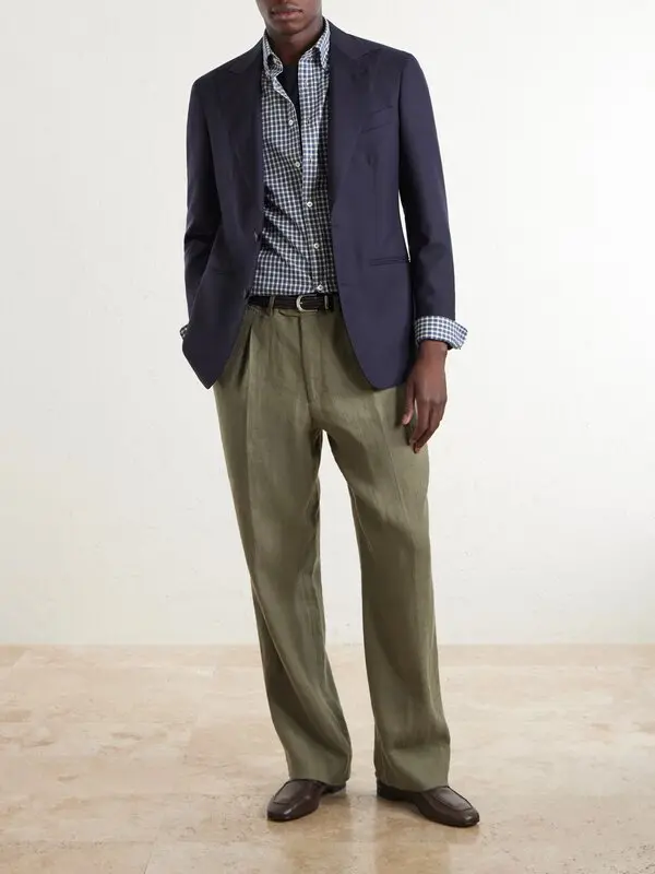 Canali Checked Cotton-flannel Shirt