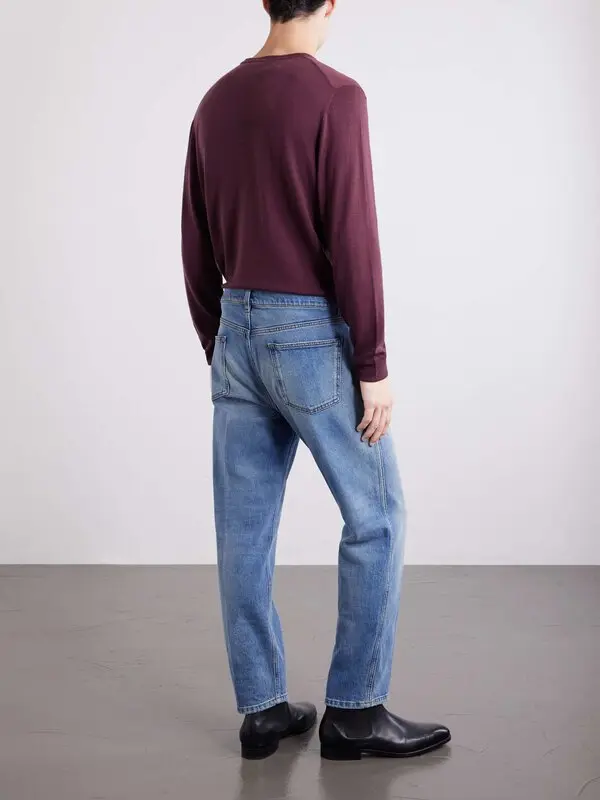 LARDINI Straight-leg Washed Jeans