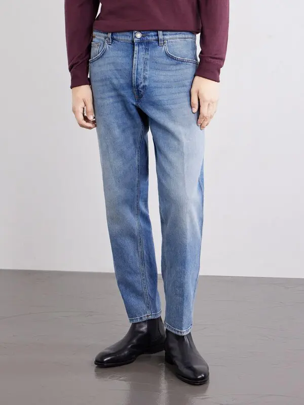 LARDINI Straight-leg Washed Jeans