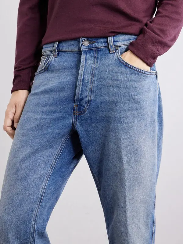 LARDINI Straight-leg Washed Jeans