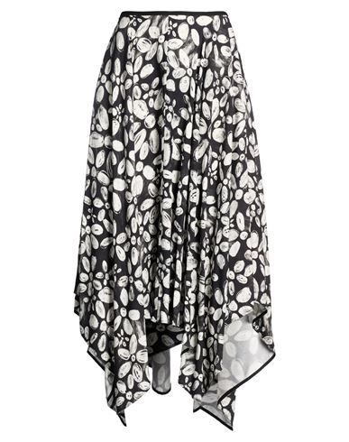 Marni Asymmetrical Two-tone Viscose Midi Skirt