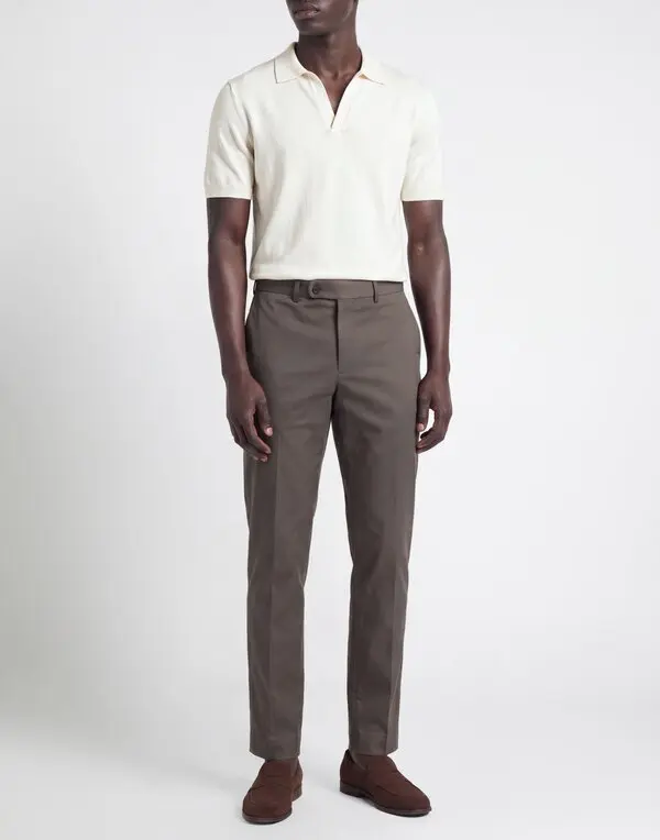 Incotex Cotton Elastane Chino Pants - Grey