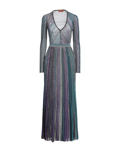 Missoni Maxi Dress Size Viscose, Metallic Fiber, Polyamide, Polyester - Green
