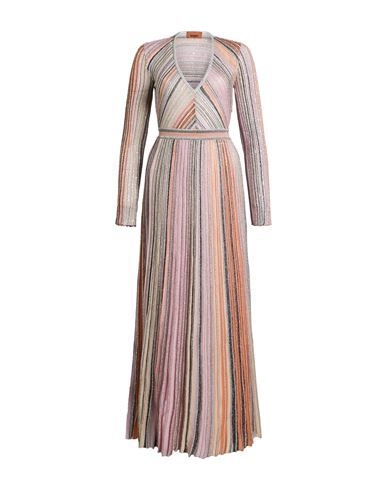 Missoni Maxi Dress Size Viscose, Metallic Fiber, Polyamide, Polyester - Pink
