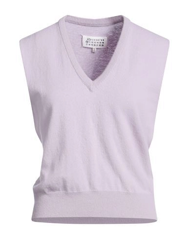 MAISON MARGIELA Virgin Wool V-neck Sweater Vest - Purple