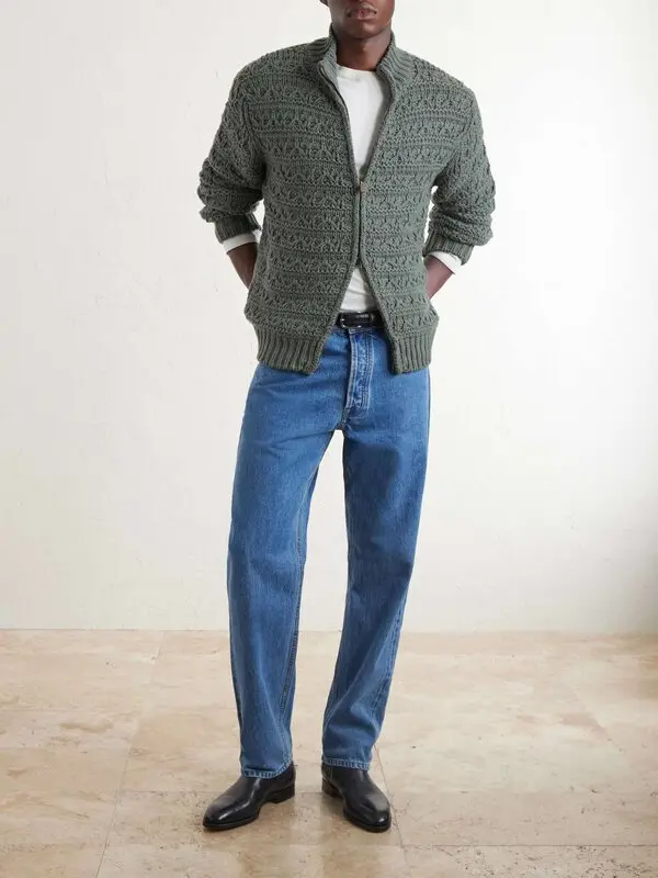 Canali Alpaca-blend Zip-up Sweater