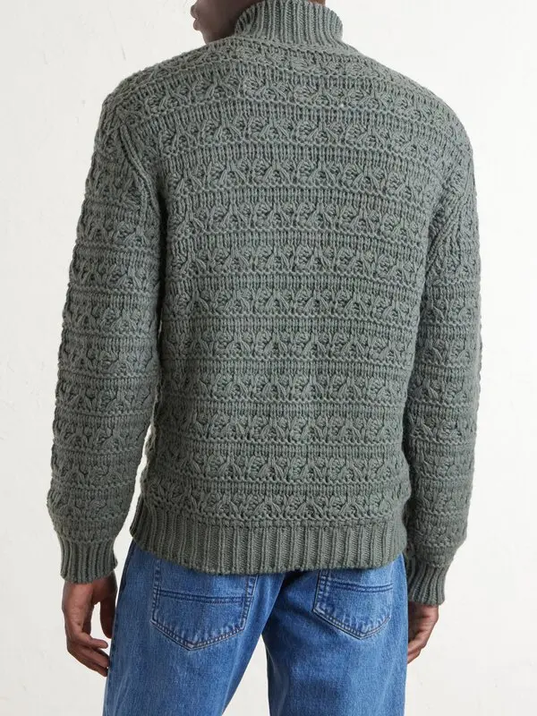 Canali Alpaca-blend Zip-up Sweater