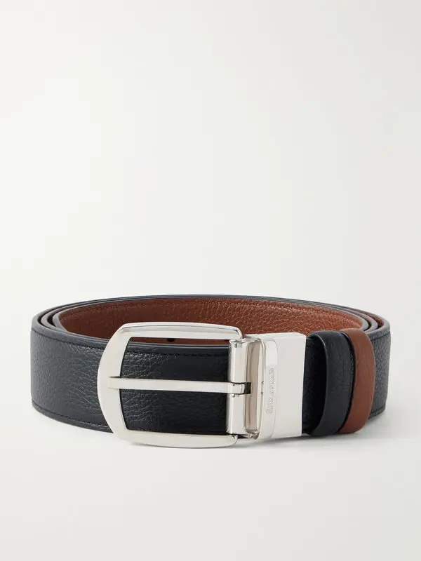 SERAPIAN 2.5 Cm Leather Belt - Black
