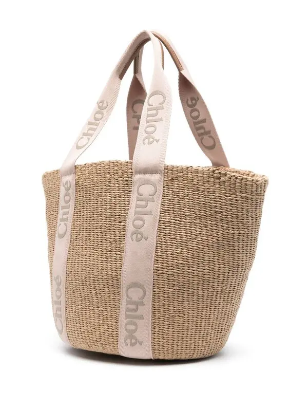Chloé Woody Large Rafia Tote