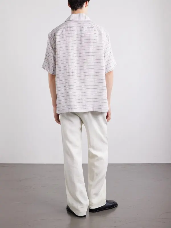 Eleventy Striped Linen Shirt