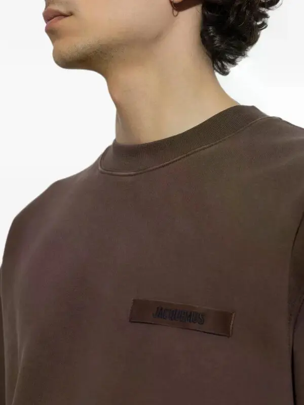 Jacquemus Logo Patch Sweatshirt - Brown