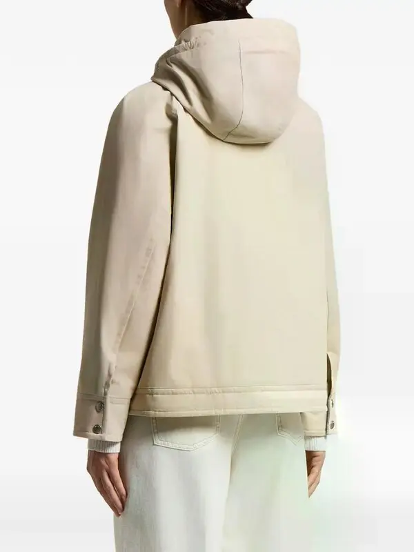 Peserico Hooded Raglan-sleeve Parka Coat