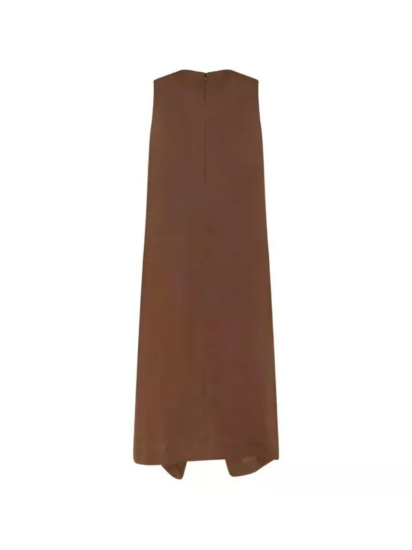 Alberta Ferretti Side-panel Silk Maxi Dress