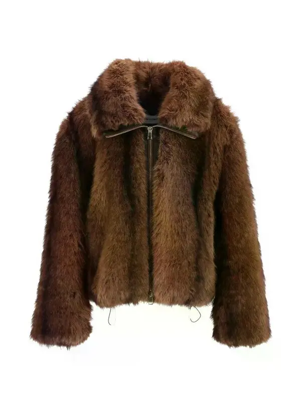 AL DUCA D’AOSTA 1902 Zip-up Faux-fur Jacket - Brown