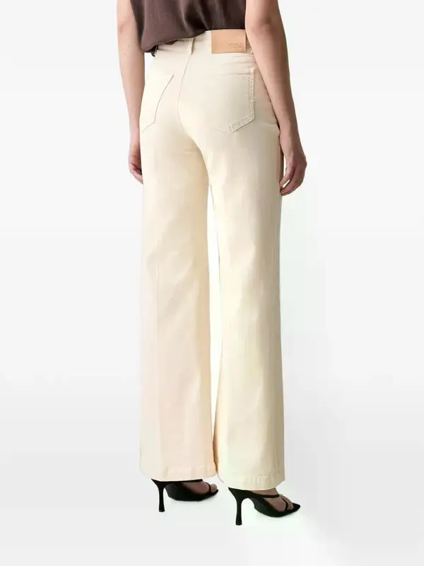 VICOLO Button-embellished Flared Jeans
