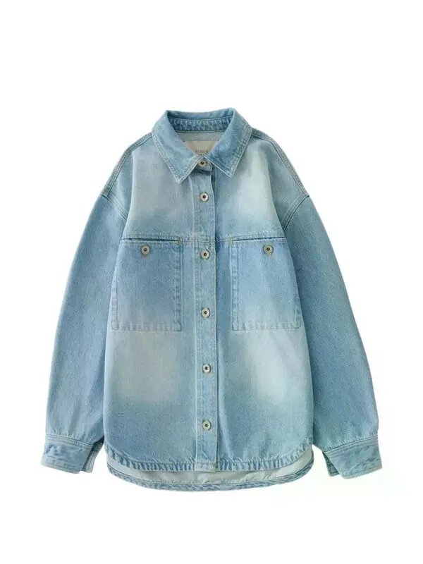 Studio Nicholson Joris Bleached-wash Shirt - Blue