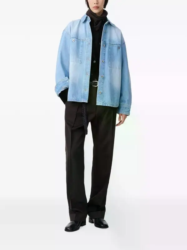 Studio Nicholson Bleached Wash Denim Shirt