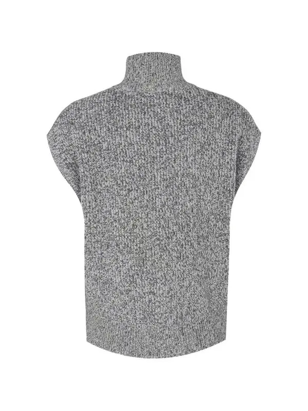 IZAAK AZANEI High-neck Zip-up Sweater - Grey