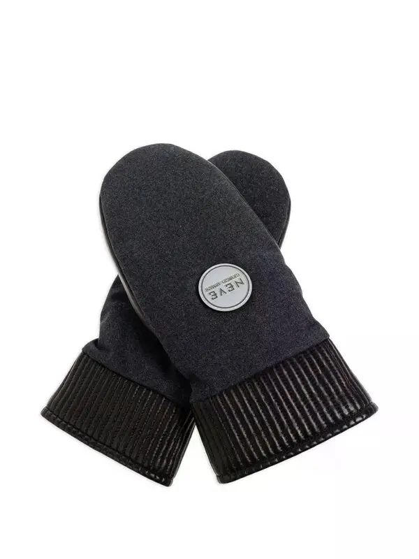 Giorgio Armani Logo-patch Gloves - Black