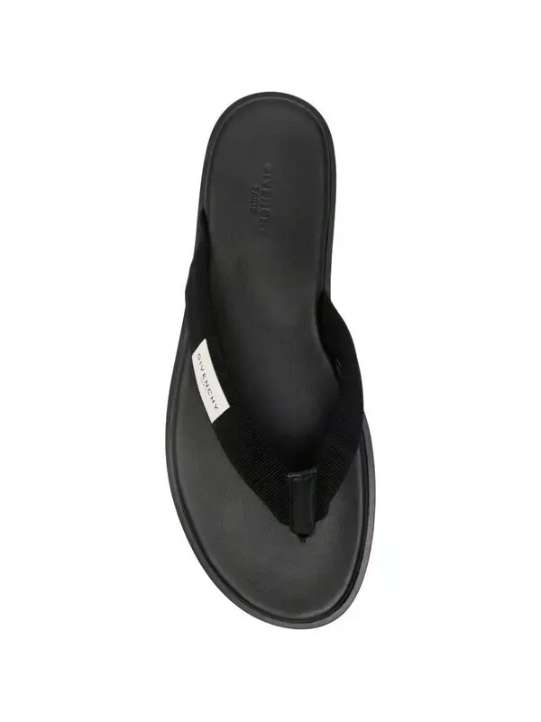 Givenchy Gros Grain And Leather Bay Thongs
