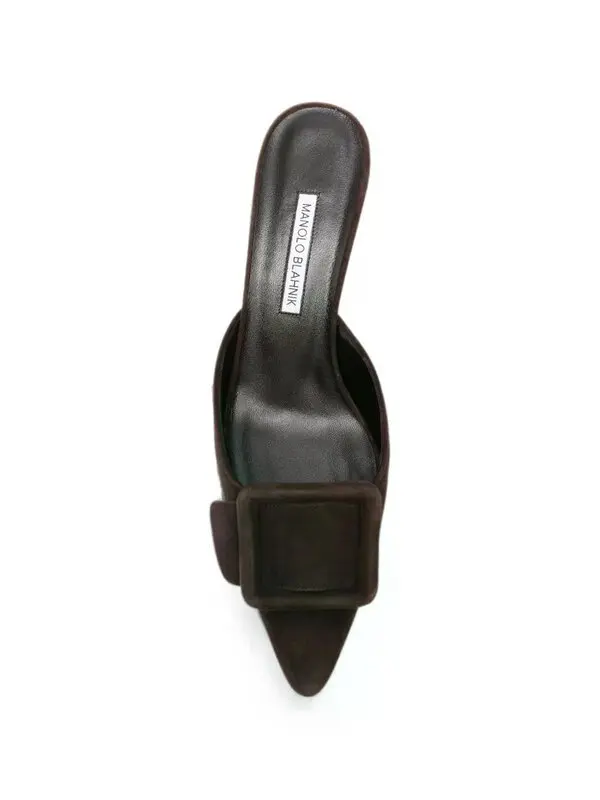 Manolo Blahnik Maysale Buckle-detail Mules