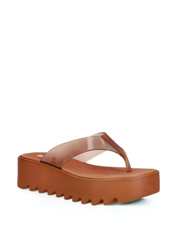 Melissa Platform Flip Flops - Brown