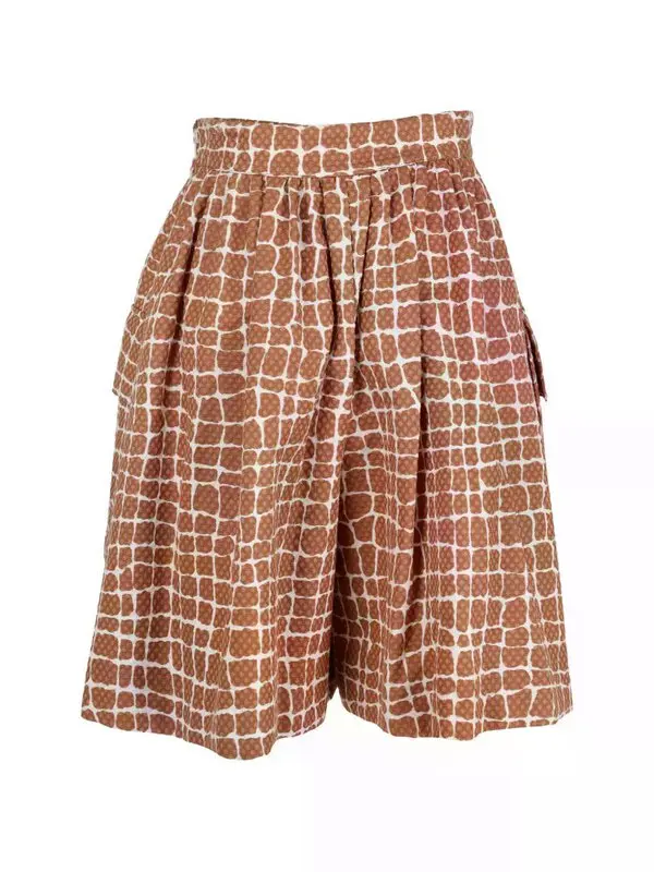 Valentino Garavani Giraffe-print Cargo Skirt