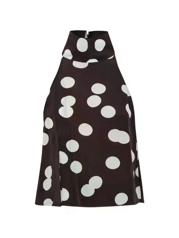 IRO PARIS Dreah Polka-dot Top - Brown