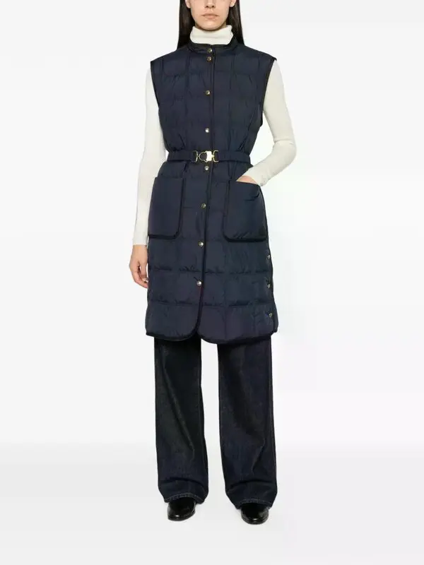 Moncler Quilted Sleeveless Gilet - Blue