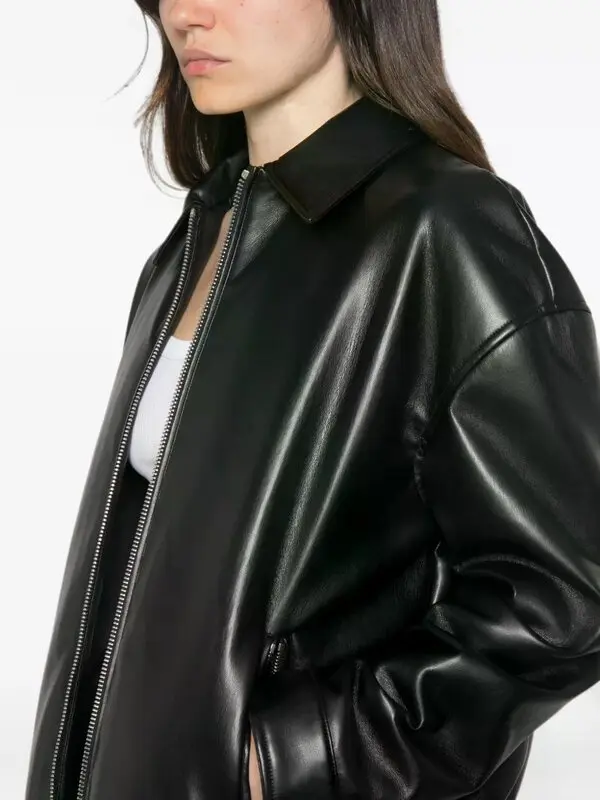 Patrizia Pepe Coated Bomber Jacket
