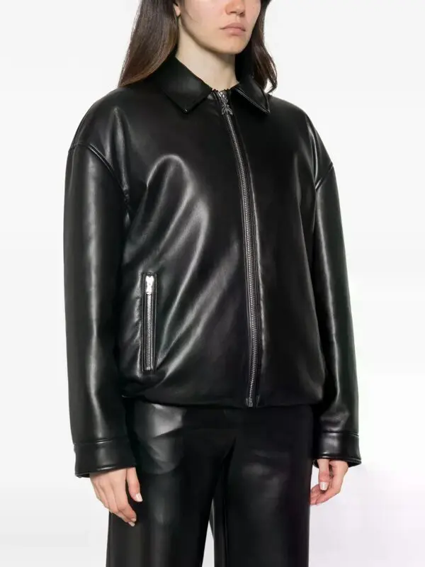 Patrizia Pepe Coated Bomber Jacket
