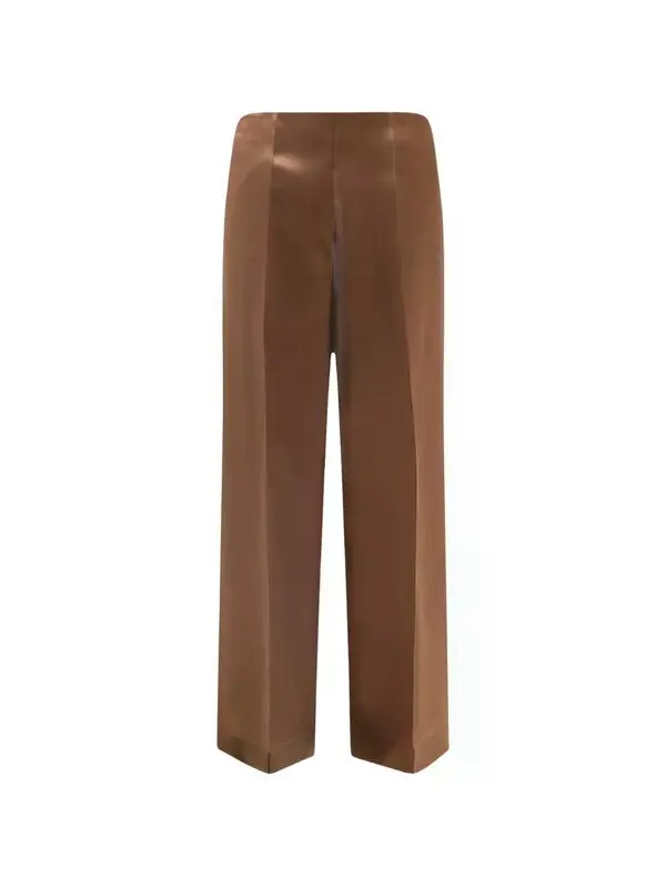 Alberta Ferretti Side-slit Trousers - Brown