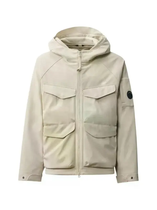 C.P. COMPANY Zip-fastening Hooded Jacket - Neutrals