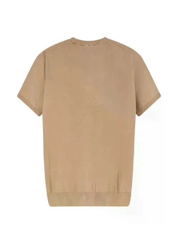 Alpha Studio Short-sleeve Crew-neck Sweater
