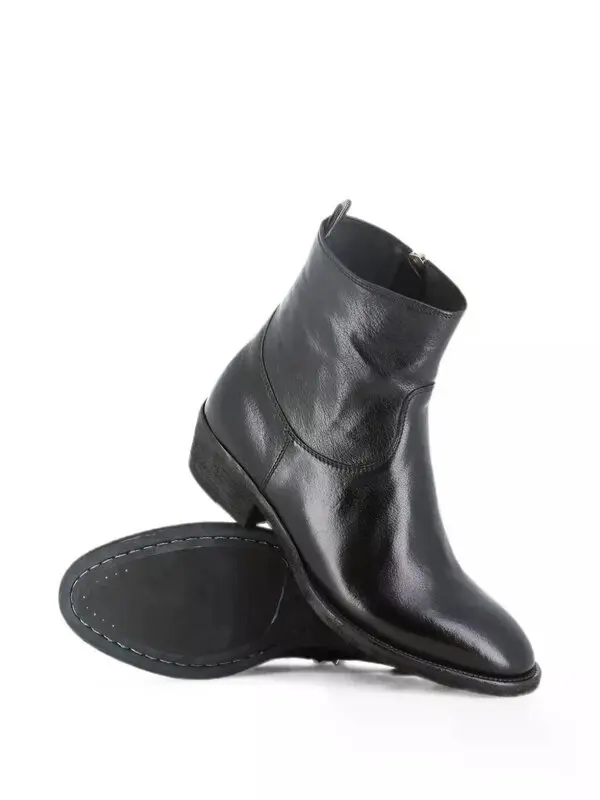 Officine Creative Side-zip Leather Ankle Boots