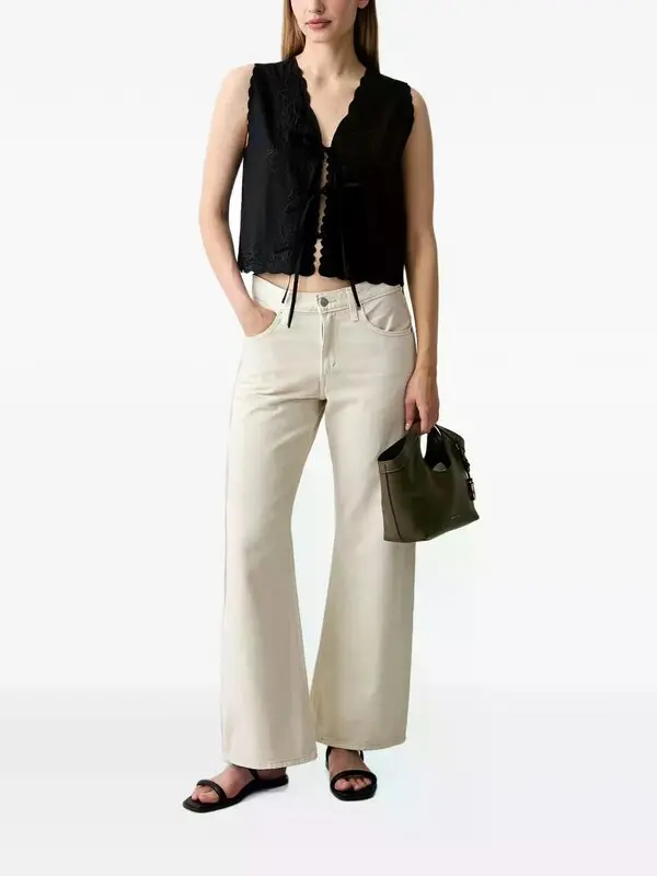 HOSS INTROPIA Embroidered Scallop-edge Vest