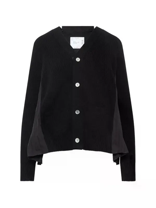 Sacai Pleated-panel Cardigan