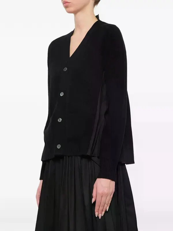Sacai Pleated-panel Cardigan
